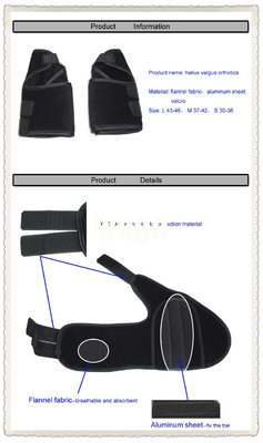 Big Toe Bunion Splint Hallux Valgus Foot Pain Relief Corrector 2pcs for Left and Right