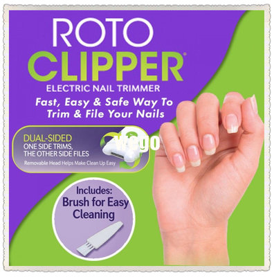 ROTO CLIPPER ELECTRIC NAIL TRIMMER  White/Green