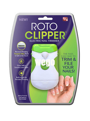 ROTO CLIPPER ELECTRIC NAIL TRIMMER  White/Green