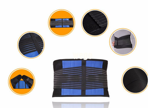Adjustable Neoprene Double Pull LUMBAR SUPPORT