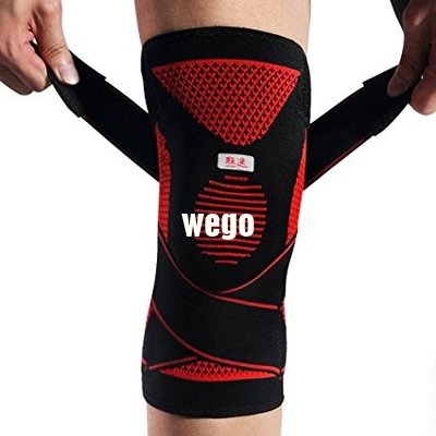 Soft Silicone Pad Patella protection Knee Sleeve Support Wrap