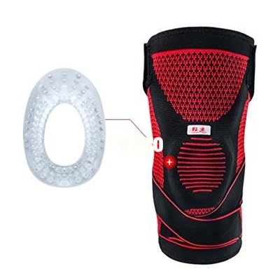 Soft Silicone Pad Patella protection Knee Sleeve Support Wrap