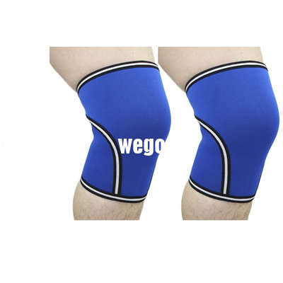 BLUE Knee Sleeves Compression and Support for Power lifting Weightlifting Crossfit