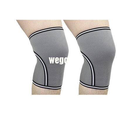 GREY  Knee Compression Sleeve - 7mm Neoprene competition Level Knee Brace