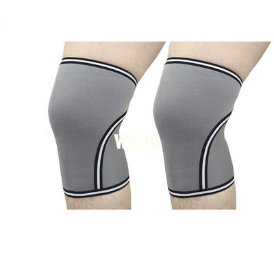 GREY  Knee Compression Sleeve - 7mm Neoprene competition Level Knee Brace