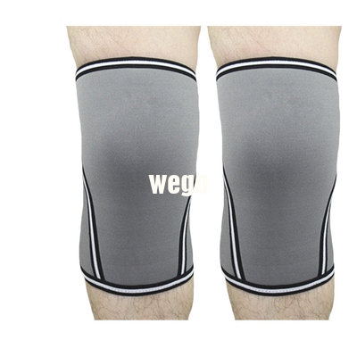 GREY  Knee Compression Sleeve - 7mm Neoprene competition Level Knee Brace