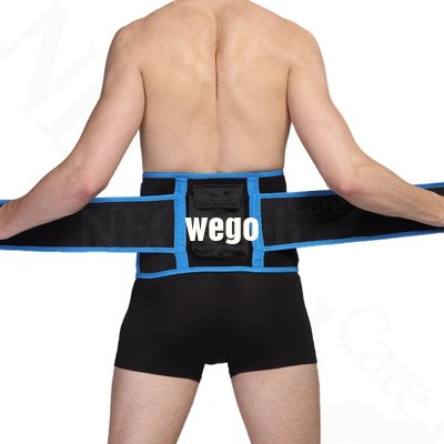 Neoprene Lumbar Support with Compression Pull Straps & PHONE POCKET
