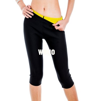 Womens Hot Thermo Slimming Capri Yoga Pants Body Shapers