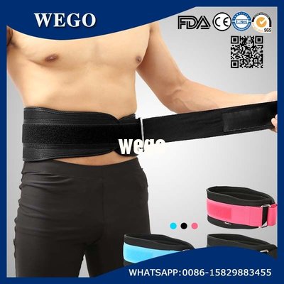 WG-FS074 Weight Lifting Belt Gym Back Support Fitness Training Belts 6.69 Inch Wide Black