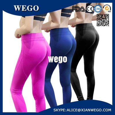 Pink Womens Sports Yoga Workout Running Fitness Tights Elasticity Sports Pants