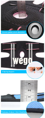 Coolfit Breathable Quick Drying Knee Pads Hole Knee Protector Knee Support