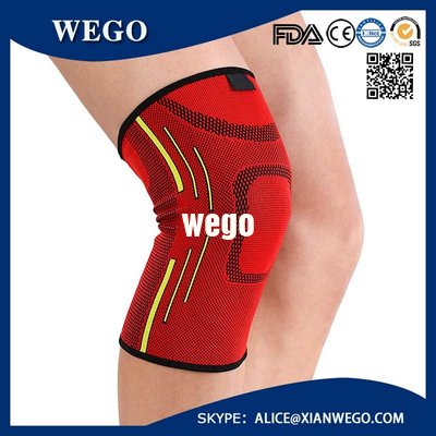 Sports Knee Brace Compression Sleeve Elastic Non-Slip 3D Circular Knitti