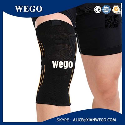 Sports Knee Brace Compression Sleeve Elastic Non-Slip 3D Circular Knitti