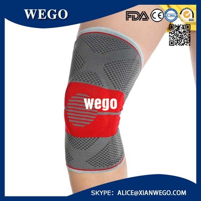 Compression Full Knee Support Brace Sleeve Silicone Padded Pain Relief Gym Sport