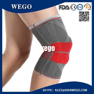 Compression Full Knee Support Brace Sleeve Silicone Padded Pain Relief Gym Sport