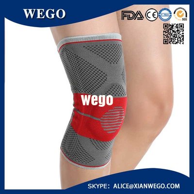 Compression Full Knee Support Brace Sleeve Silicone Padded Pain Relief Gym Sport