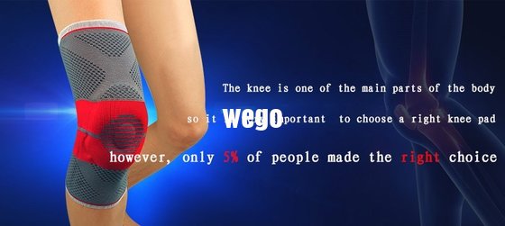 Compression Full Knee Support Brace Sleeve Silicone Padded Pain Relief Gym Sport