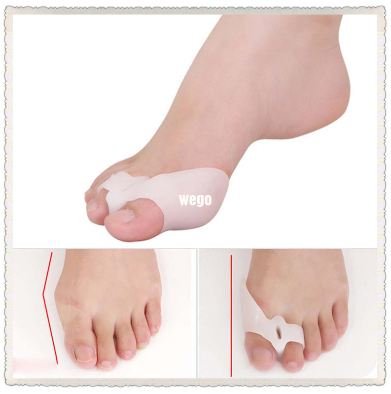 Bunion Shield Splint Gel Silicone 2-Toe Spacer Prevention Protector with release hole