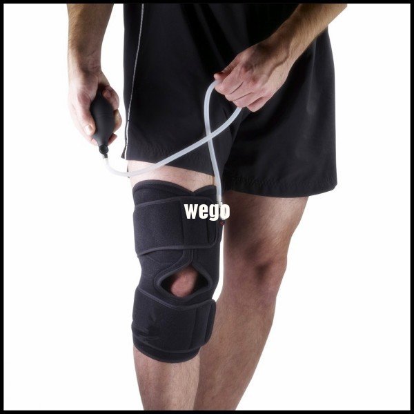 Pneumatic Knee Wrap Support Brace with Hot and Cold Compression Therapy