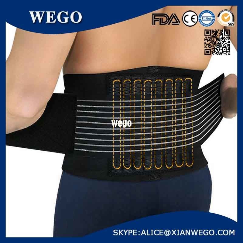 New Lower Back Brace and Support Belt with 6 Stable Splints to Relief Back Pain & Dual Adjustable Straps and Breathable