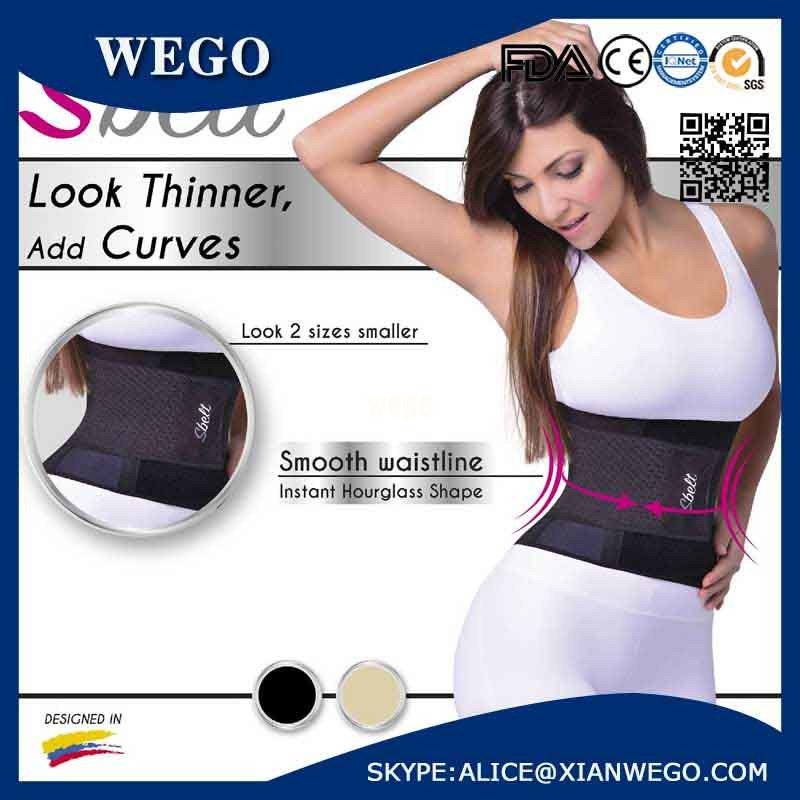 chwhite S'BELT Breathable Waist Tummy Belt Sport Body Shaper Trainer Corset -Body Shaper
