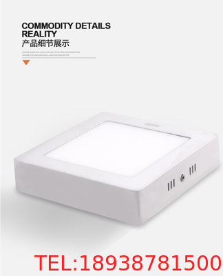 Surface mounted  LED Panel lights  6W  12W   18W  24W  Round/Square LED 85-265V 2 Years Warranty Panel Light