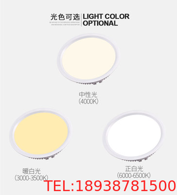 2018 hot sale energy saving 3W 6w 12W  15W 18W  30W 24 W   round shape slim surface mounted round led panel