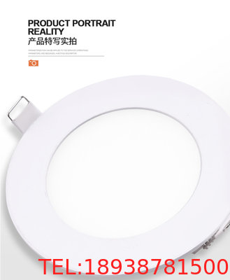 CE Rohs Ultra narrow edge Integrated Driver Led downlight 3w 4w 6w 12w 24w/18w/15w/9w Round/ square  led panel light