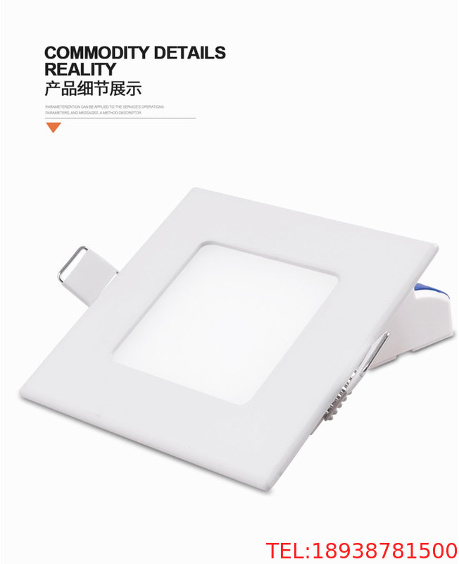 CE Rohs Ultra narrow edge Integrated Driver Led downlight 3w 4w 6w 12w 24w/18w/15w/9w Round/ square  led panel light