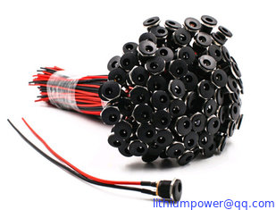 China Waterproof 3 Pin 2.1mm x 5.5mm DC Jack with Back Screw Ring DC5521/5525/35135 Female Socket with Wire supplier