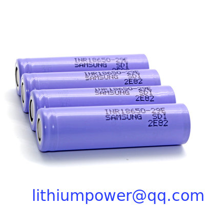 100% Original Samsung INR18650-29E 2900mAh 10A 18650 Samsung 3.7V Lithium Battery supplier