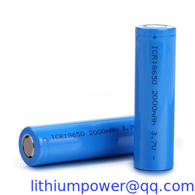 -40 Degree Low Temperature 18650 3.7v 2000mah Rechargeable Lithium ion Battery supplier