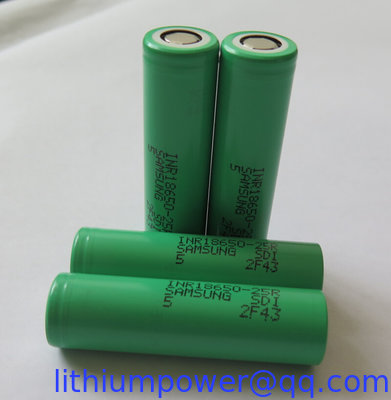 korea Samsung  25R  original cylindrical 18650  lithium battery 20A for medical lighting supplier