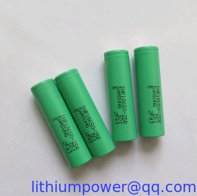 korea Samsung  25R  original cylindrical 18650  lithium battery 20A for medical lighting supplier