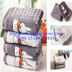 China 72*34cm Classic MIFFY pure cotton embroidered popular face towel and hand towel supplier