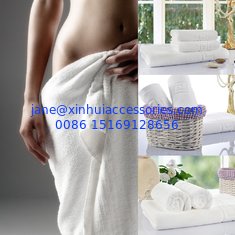 China 70*140cm(27''*55'') Cotton White Luxury Hotel & Spa & Salon & Home Bath Towel  Face Towel supplier
