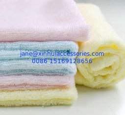 China 26*26cm（10''*10''）Natural Bamboo Fiber Baby Bibs Soft Small Towel Multi-functional Towel supplier