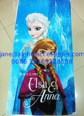 China Cotton Frozen Cartoon Children Bath Towel Children Beach Towel Disney Cartoon OEM Towel supplier