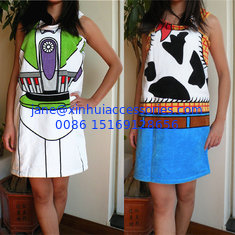 China Children Wearable Customized Cotton Cartoon Beach Towel Bath Towel Bathrobe Wholesale supplier