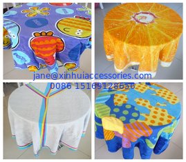 China Round Circle Beach Towel 100% cotton yarn dyed and front side reactive print Beach towel supplier