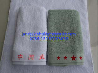 China Military Towel Bath Towel Army Towel Cotton Olive Green supplier