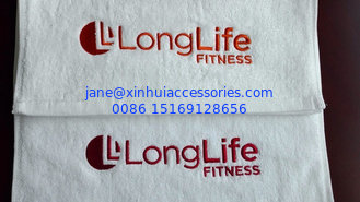 China Lowest price small MOQ 100%cotton custom logo embroidered/printed gym towel supplier