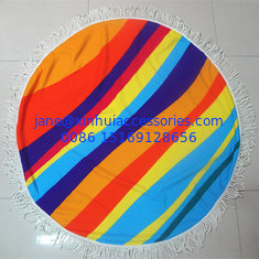 China Factory custom your own design summer round beach towel circle beach towel customize towel supplier
