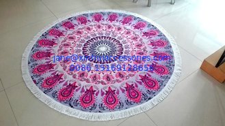 China 100% Cotton Material Mandala Round Towels supplier