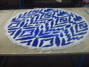 China Factory supply Cheap Price Small MOQ 100% cotton  turkish round beach towel supplier