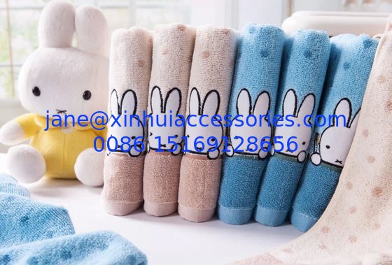 74*36cm 100% cotton cartoon MIFFY soft  care breathable face towel and hand towel supplier