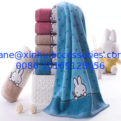 74*36cm 100% cotton cartoon MIFFY soft  care breathable face towel and hand towel supplier