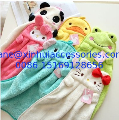 Cute Animal Microfiber Kids Children Cartoon Absorbent Hand Dry Towel Lovely Hand Towel supplier