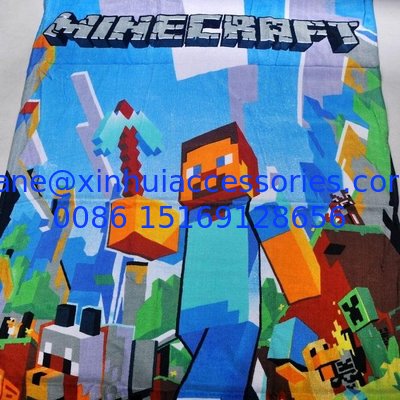 70*140cm 100% Cotton Minecraft Bath Towel Beach Towel Swimming Towel supplier