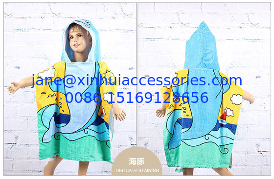 Cotton Baby Child Bath towel Beach Towel Children Bathrobe Beach Towels Baby Cloak Cape supplier